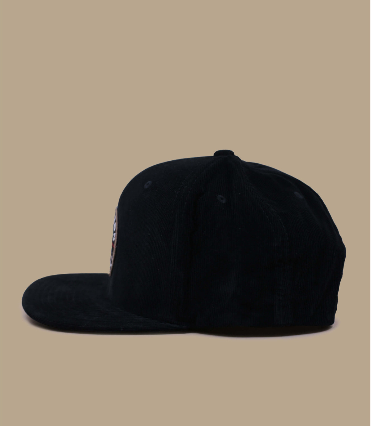 Zwarte corduroy snapback cap - Oath III Snapback black cord Brixton ...